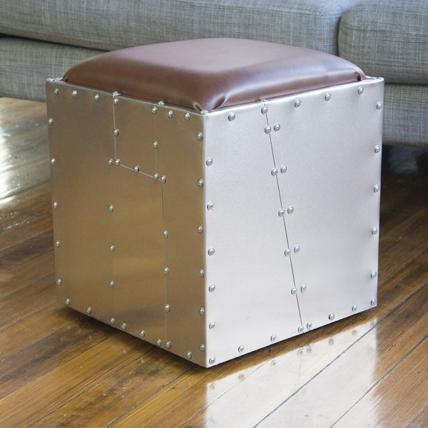 Deco Shelf | Aluminum | RamonaMetal | Handmade Aviator Furniture
